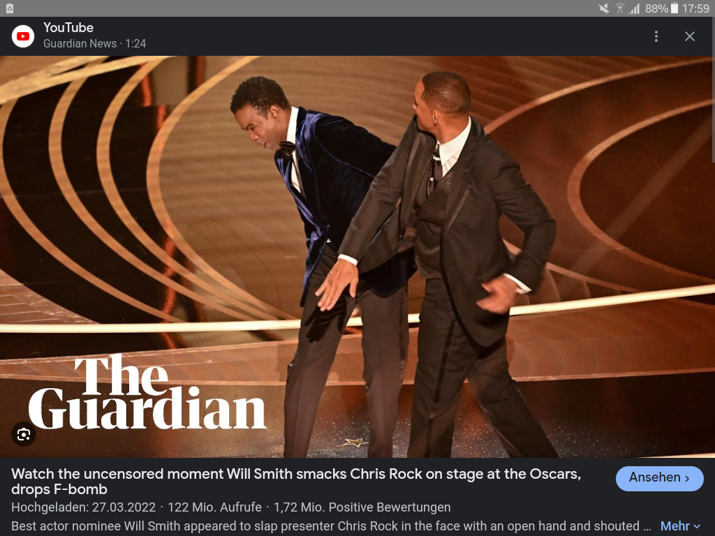 Wie steht ihr zu Will Smith's Slap bei den Oscars 2022? (Film, Hollywood)