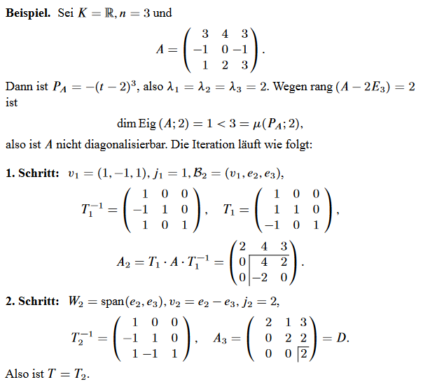 Wie Trigonalisiere ich eine Matrix? (Schule, Mathematik, Lineare Algebra 1)