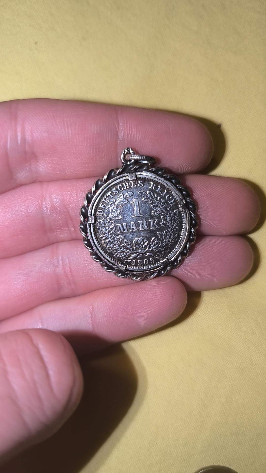 Wie viel ist eine 1 Mark Münze aus dem Jahr 1905 wert? (Geld, Münzen ...