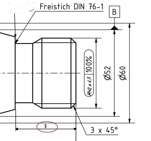 Wie wähle ich den Freistich? (Technische Zeichnung)