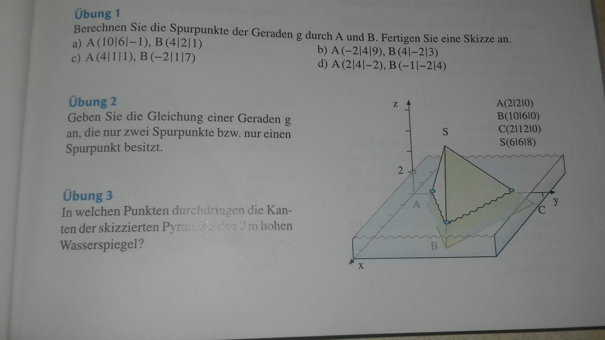 Wie weiter vorgehen [ vektor]? (Computer, Mathematik, Gleichungen)