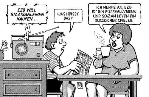 Wie würdet ihr diese Karikatur von Harm Bengen deuten? (Schule, Politik ...