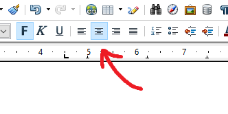 Wie zentriere ich den Text in OpenOffice neu? (Computer, Technik ...