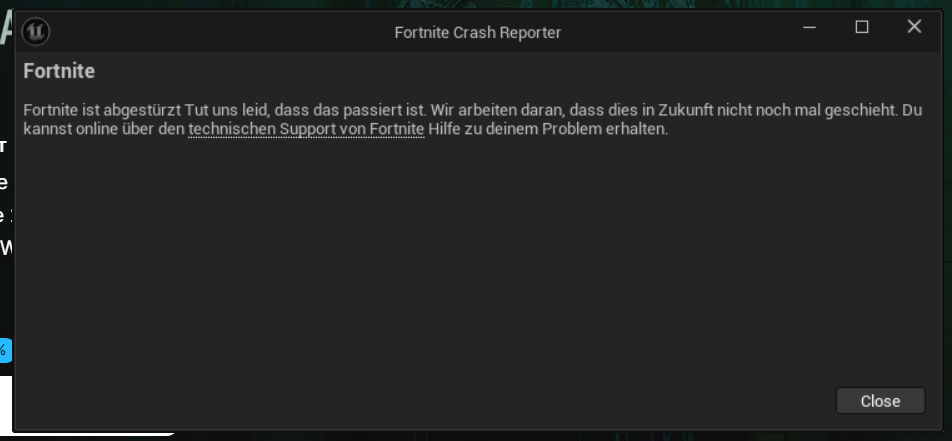Wieso crasht Fortnite? (PC, Crash, crash report)