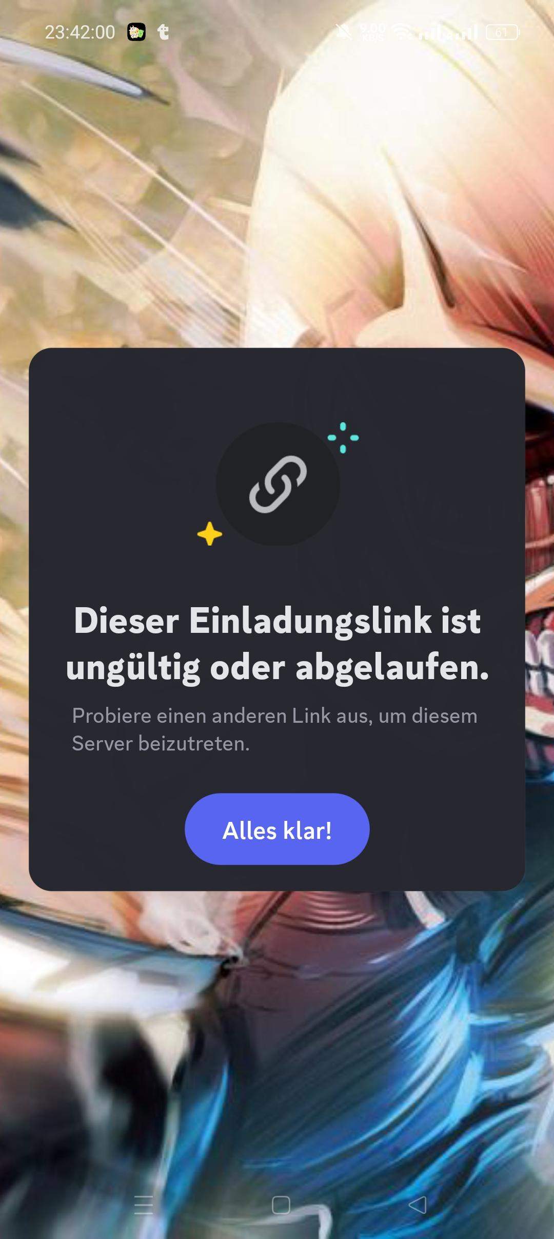 Wieso kann ich den Discord Server von Attack on Titan Revolution nicht ...