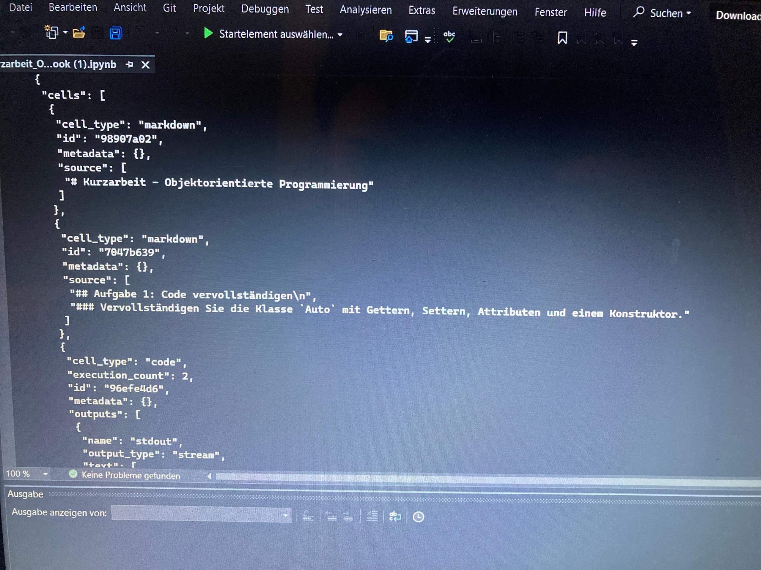 Wieso sieht mein python so aus? (Code)