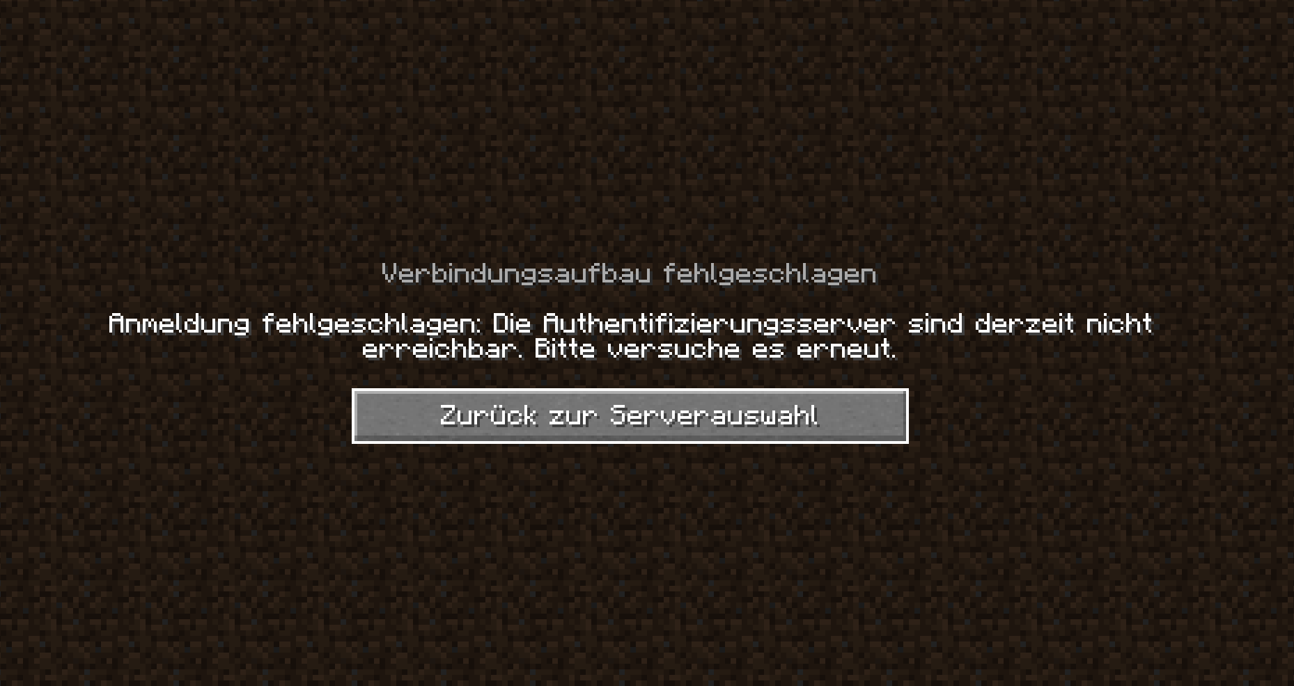 Wieso sind die Minecraft Authentifizierung Server nicht erreichbar? (Minecraft Server, Minecraft ...