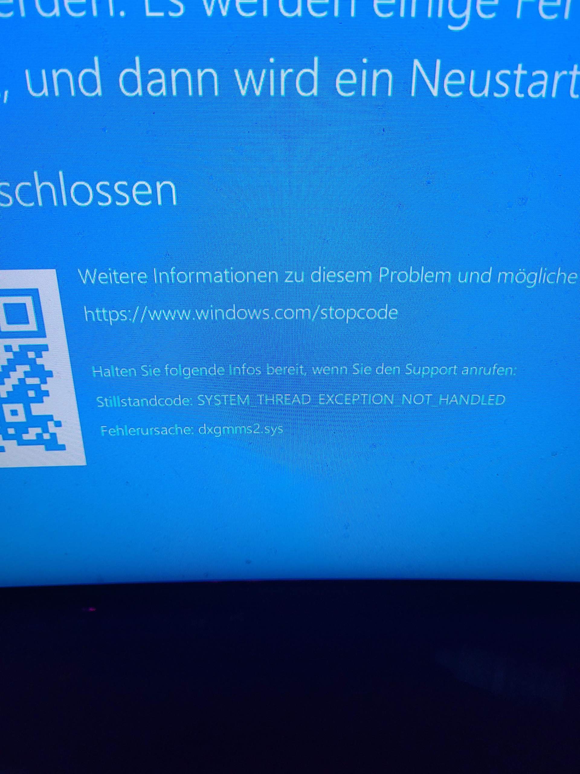 Windows 10 Bluescreen Error. kann wer weiterhelfen? (Fehler, The Last ...