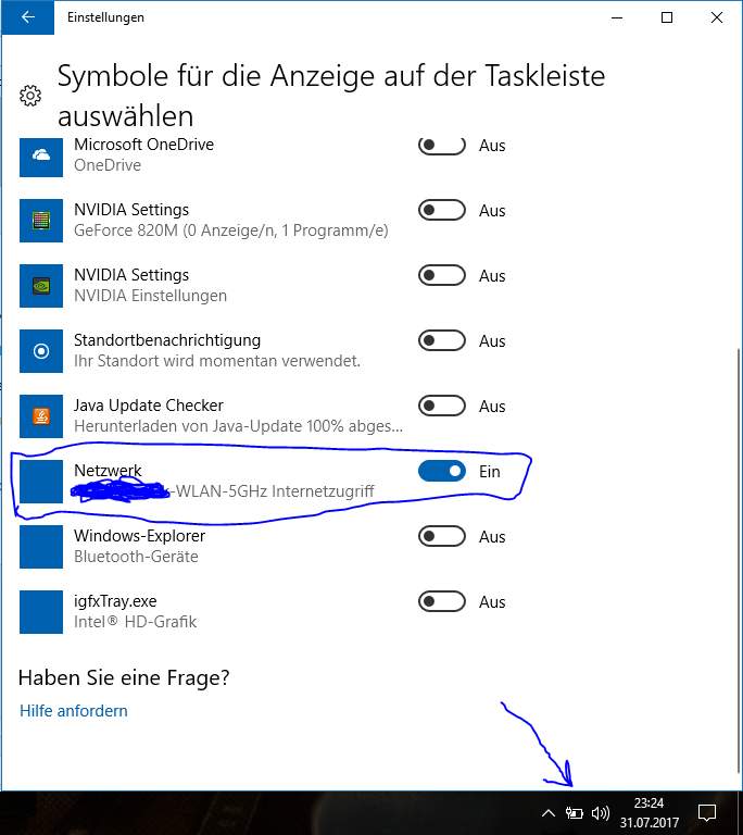 Windows 10 WLan Symbol weg? (Infos, Icon)