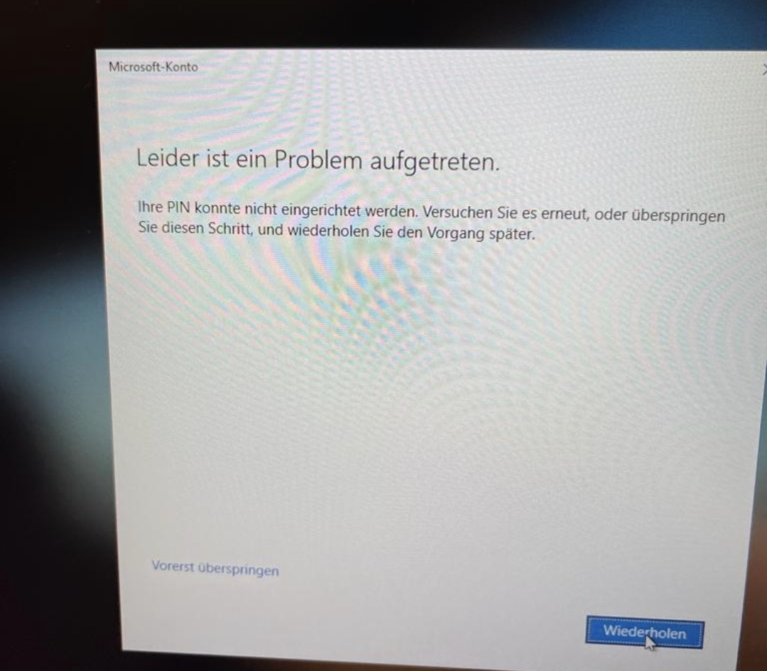 Windows 11 Pin Problem? (WLAN, Windows 10, Microsoft)