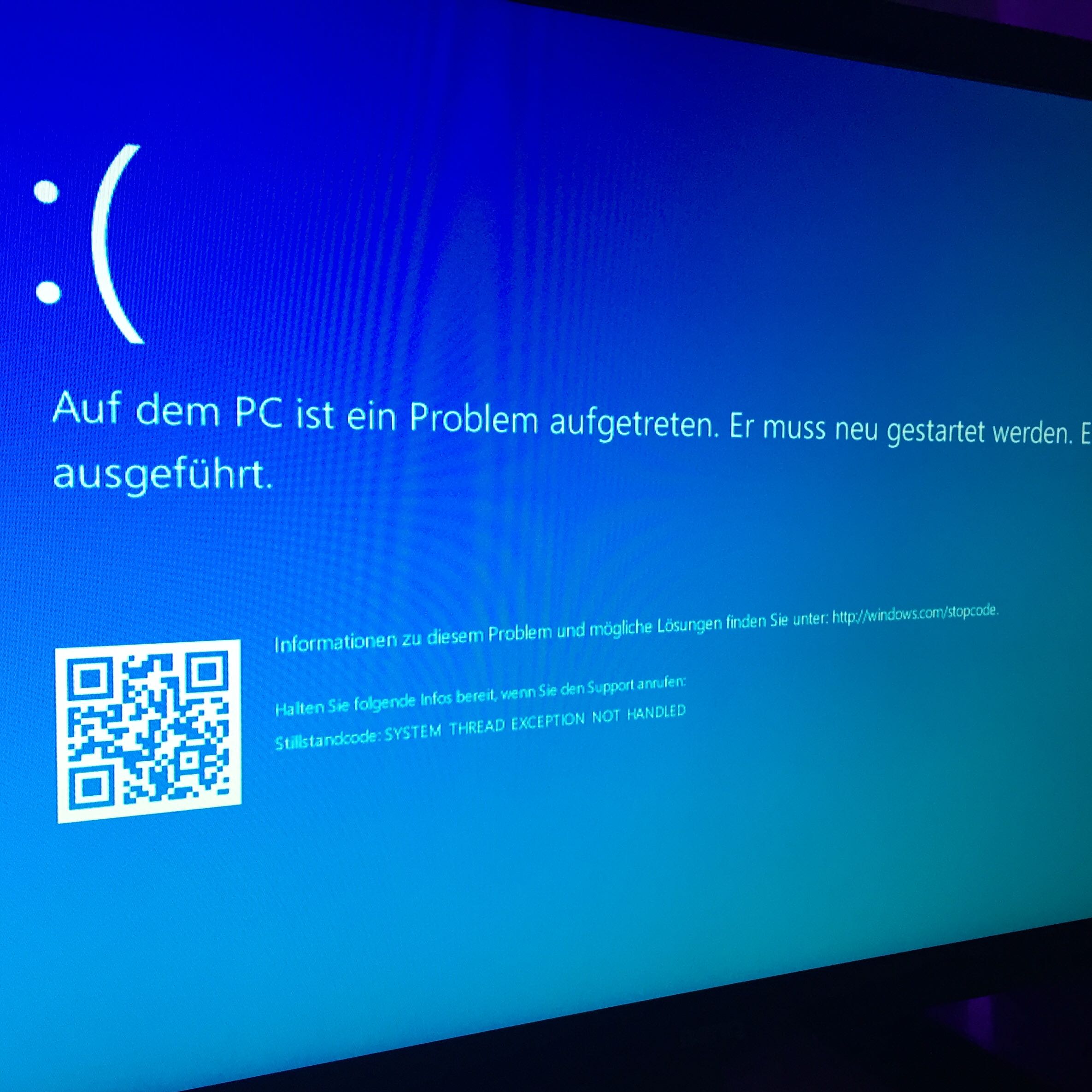 Windows bluescreen direkt nach Start komme nicht in den abgesicherten ...