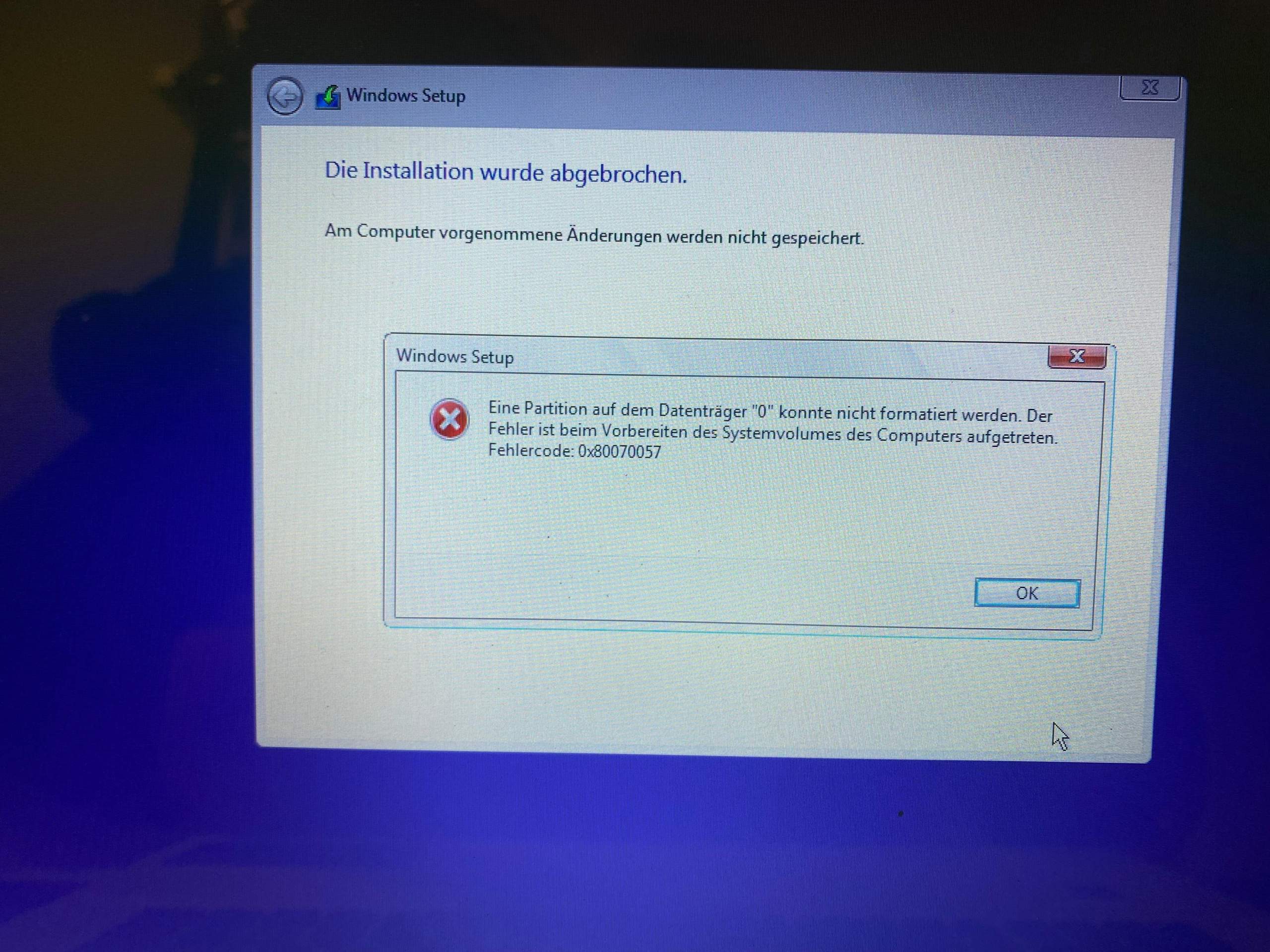 Windows installieren Fehler? (Windows 10, Microsoft, BIOS)