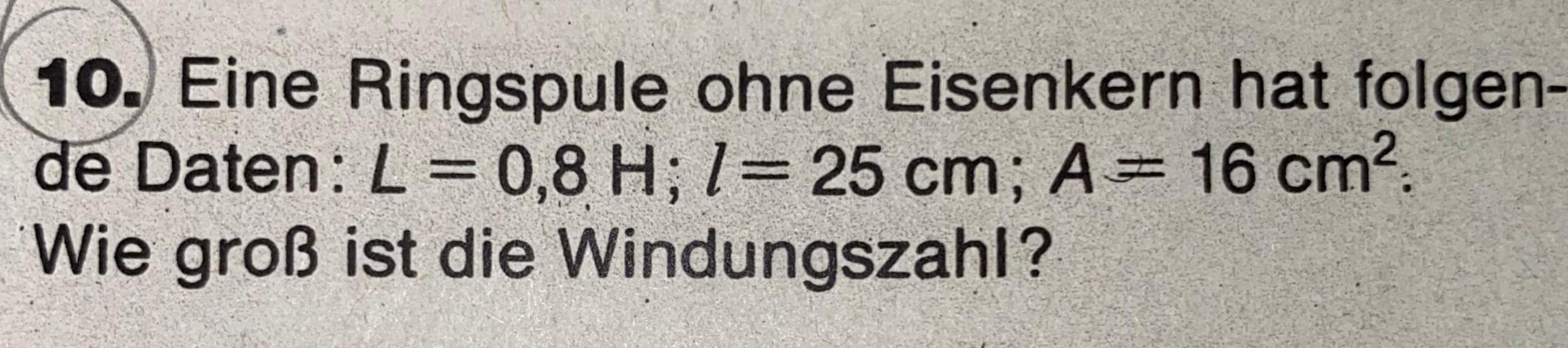 Windungszahl einer Ringspule berechnen? (Elektrotechnik) Windungszahl einer Ringspule berechnen? (Elektrotechnik)