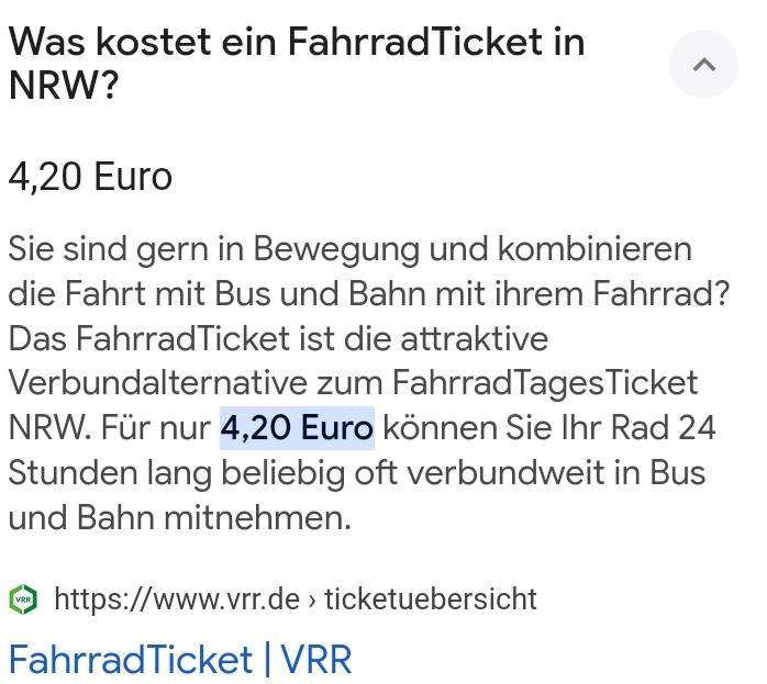 Wo außer im Preis liegt der Unterschied zwischen dem FahrradticketNRW ...