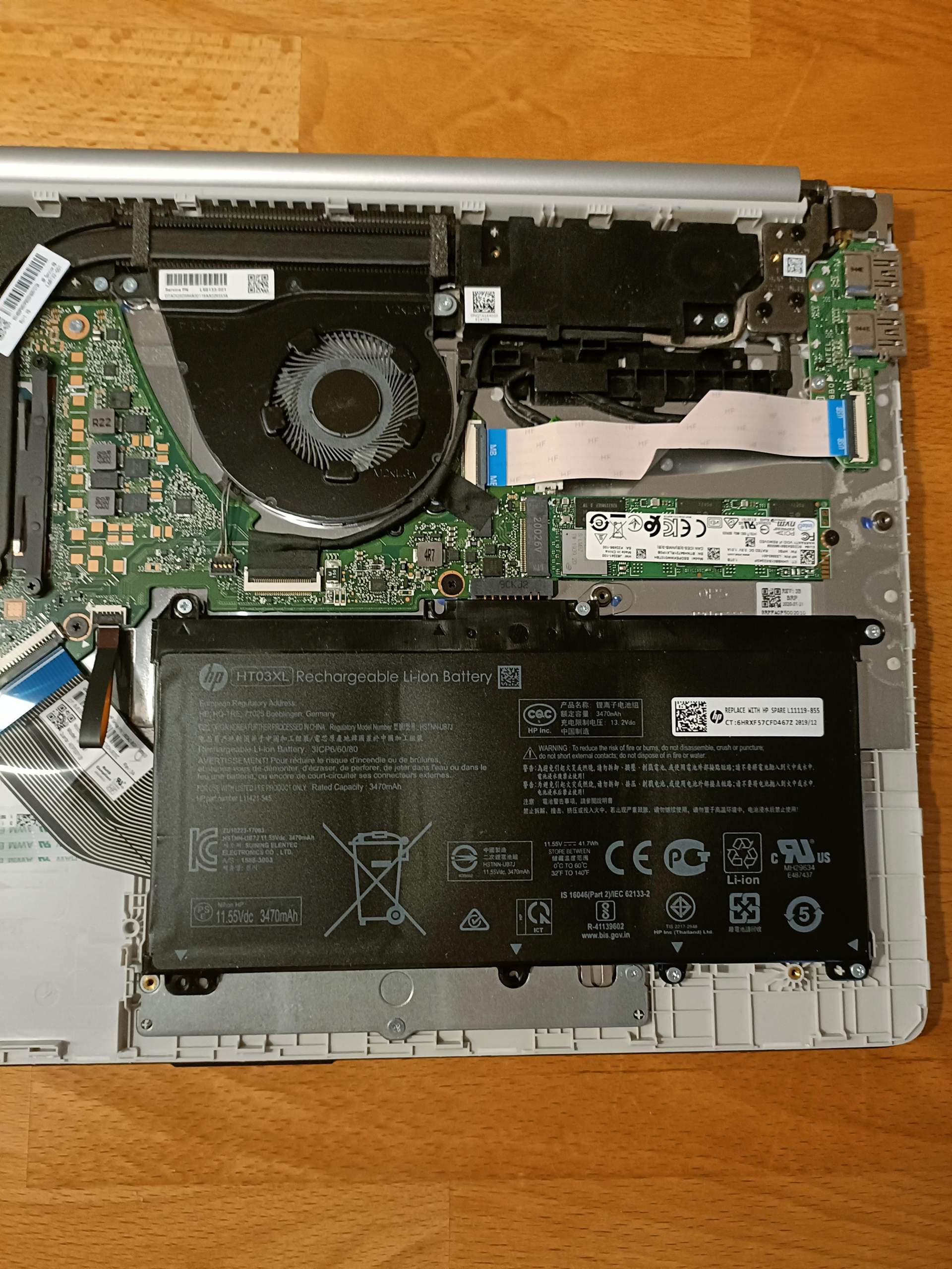 Wo befindet sich die CMOS in meinem Laptop HP 15s-fq1956nz? (BIOS ...