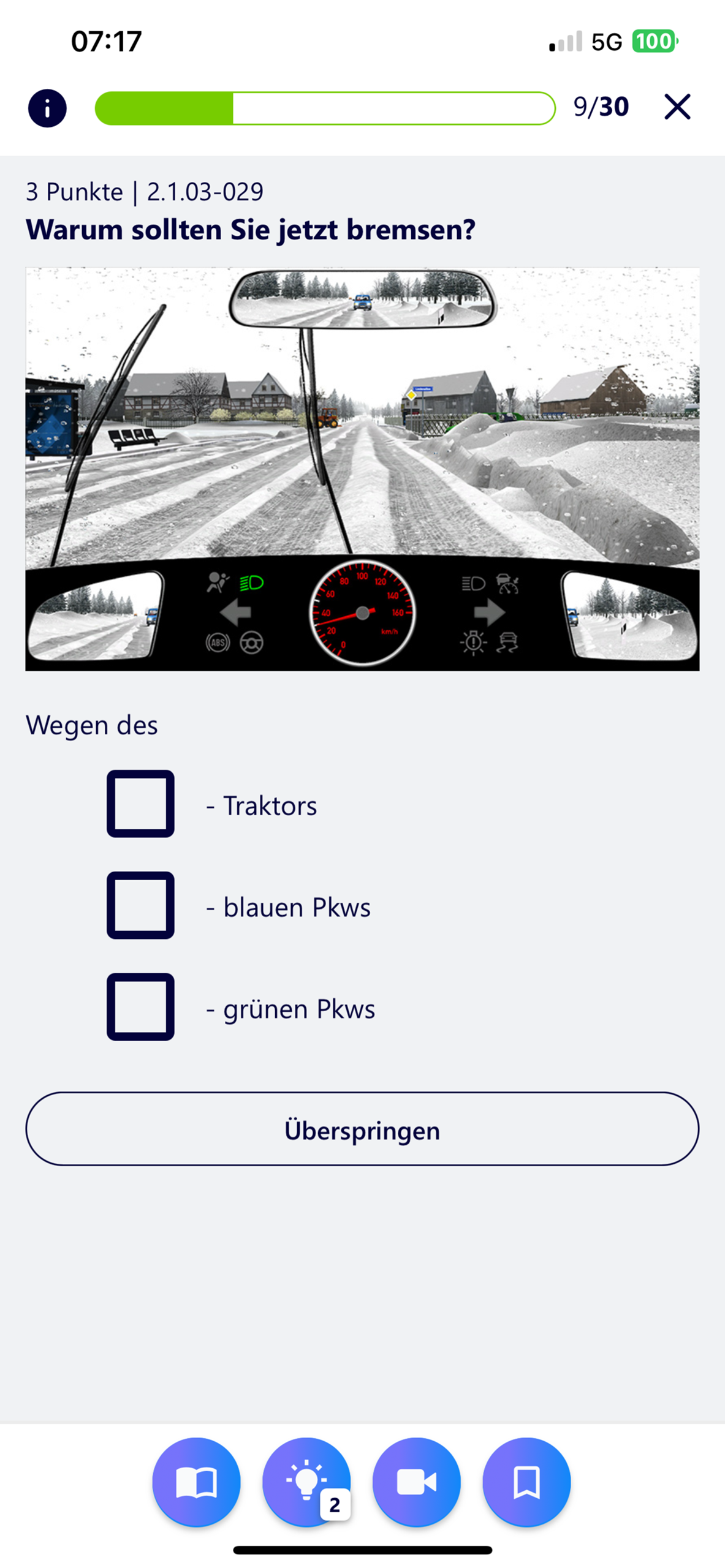 Wo ist der grüne PKW? (Führerschein, Fahrschule, Verkehr)