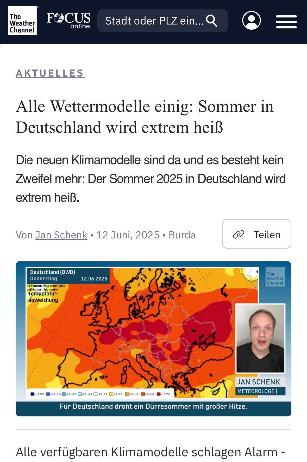 Wo ist eigentlich der „Hitzesommer“ und „Dürresommer“ in Deutschland 2025 geblieben ...