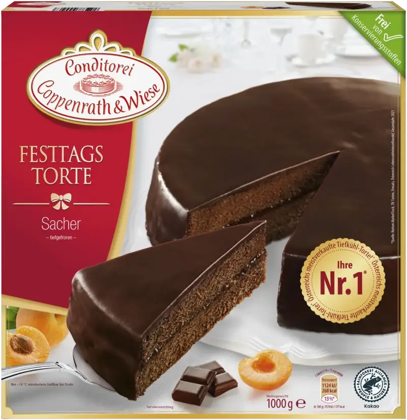 Wo kann man die Sachertorte von Coppenrath und Wiese kaufen? (Kuchen ...