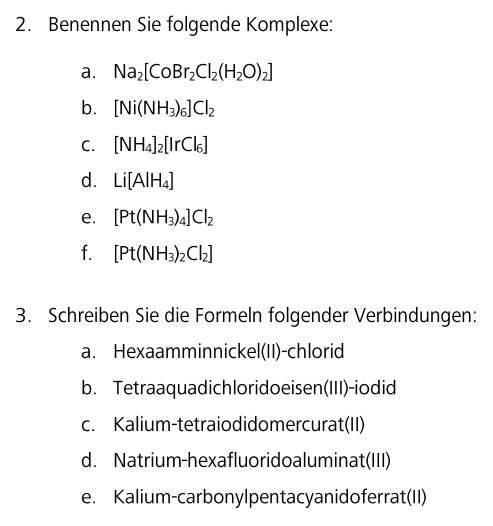 Woran erkenne ich ob bei einem Komplex ein Isomer auftreten kann ... Woran erkenne ich ob bei einem Komplex ein Isomer auftreten kann ...