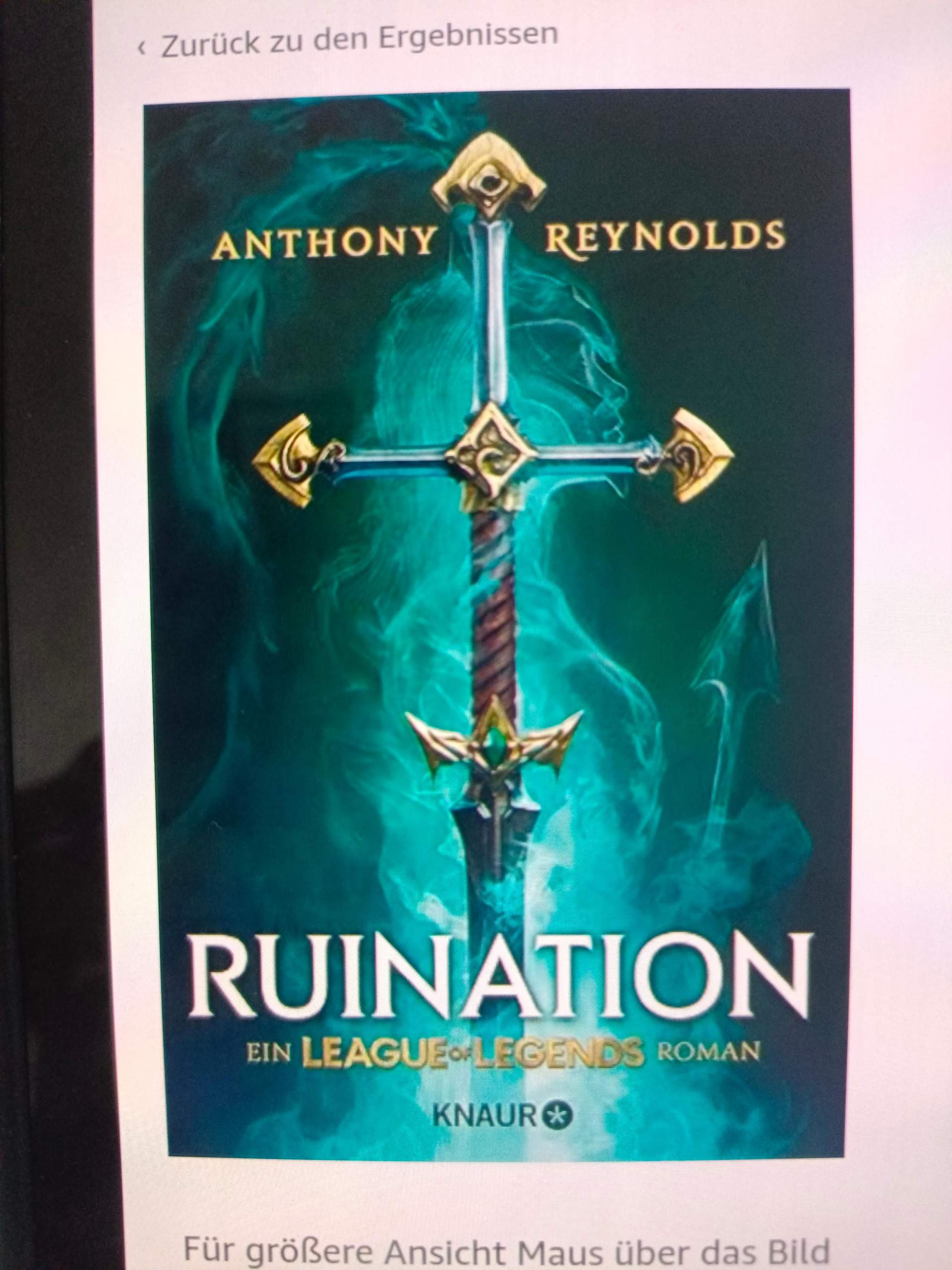 Würde sich jemand der nur arcane geschaut hat über das Buch "Ruination" freuen? (Freundin ...