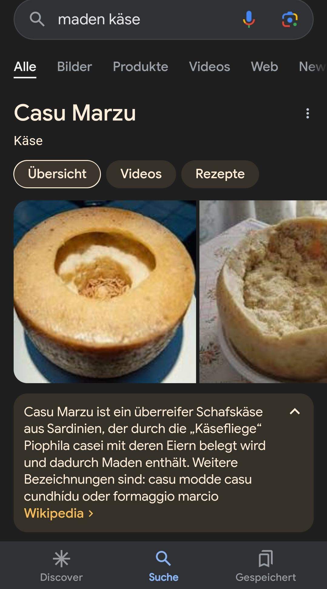 Würdet ihr 200g Casu Marzu für 20.000€ essen ohne zu Kotzen? (Gesundheit, Tiere, Lebensmittel)