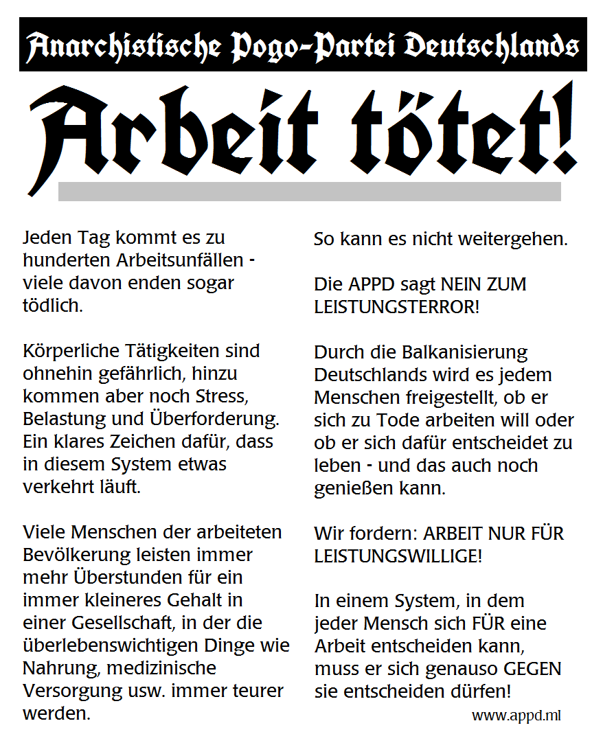 Würdet ihr die APPD Partei wählen?