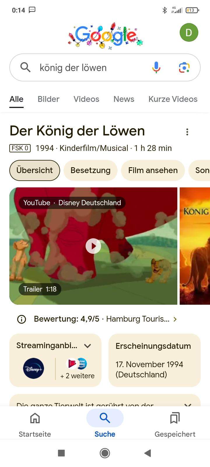 "Würdet ihr euch die Filme König der Löwen so, wie ich selber ebenfalls ...