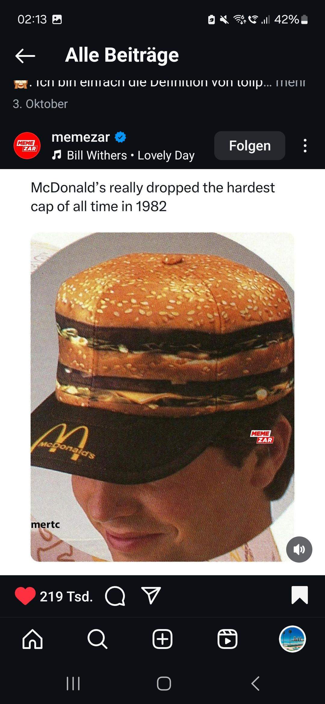 Würdet ihr so eine Kappe an Karneval tragen? (Essen, Fast Food, McDonald's)