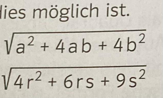 Wurzel binomische Formel? (rechnen, Gleichungen, quadratische Funktion)