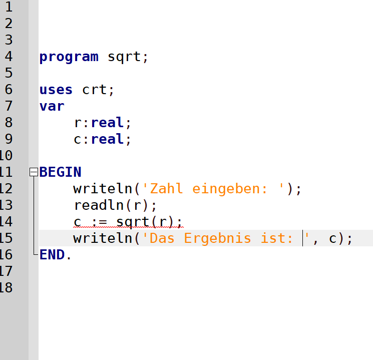 Wurzeln in Pascal? (Computer, programmieren, Informatik)