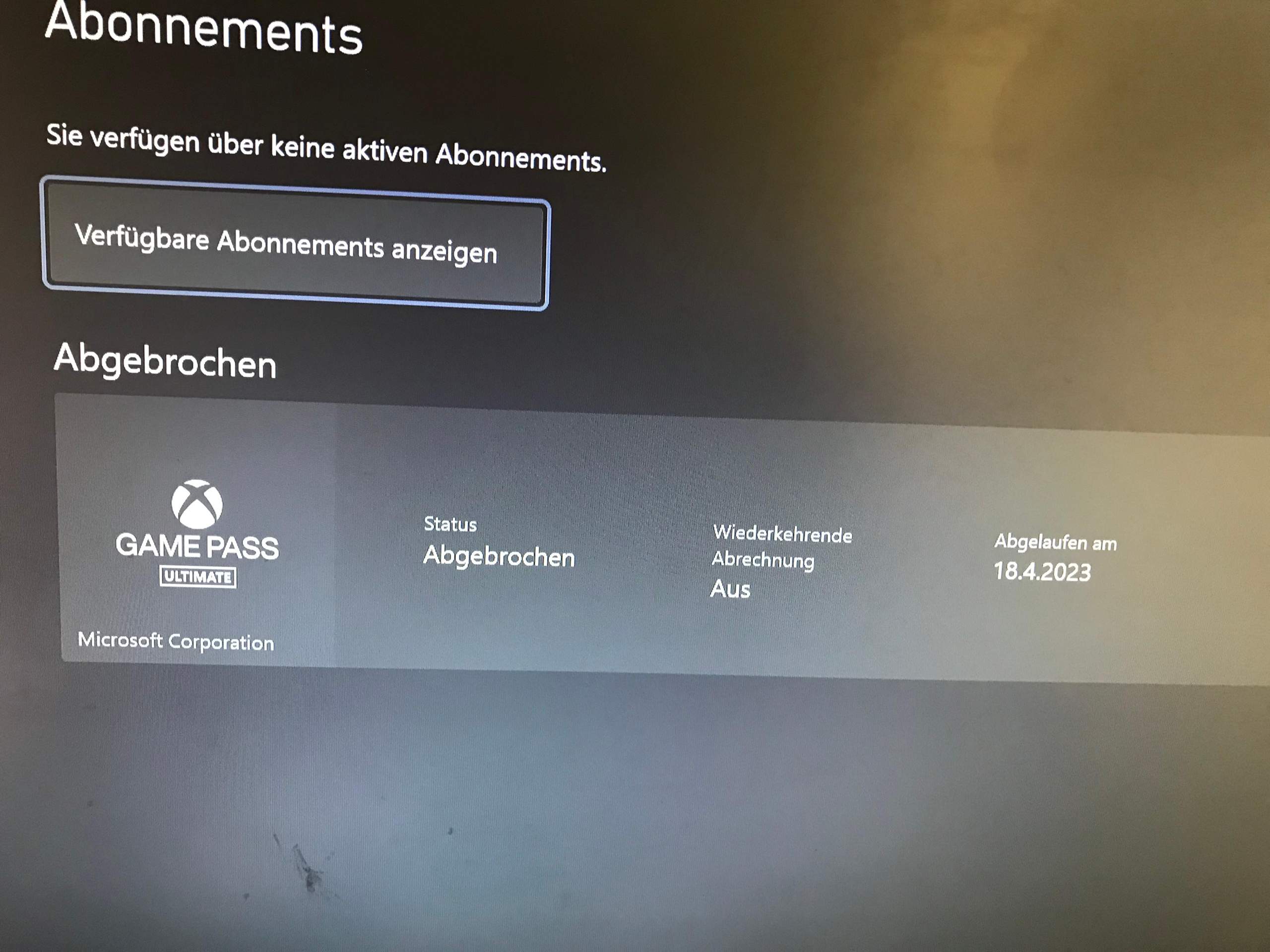 Xbox Gamepass Glitch? (Microsoft, Xbox One, Xbox Live)