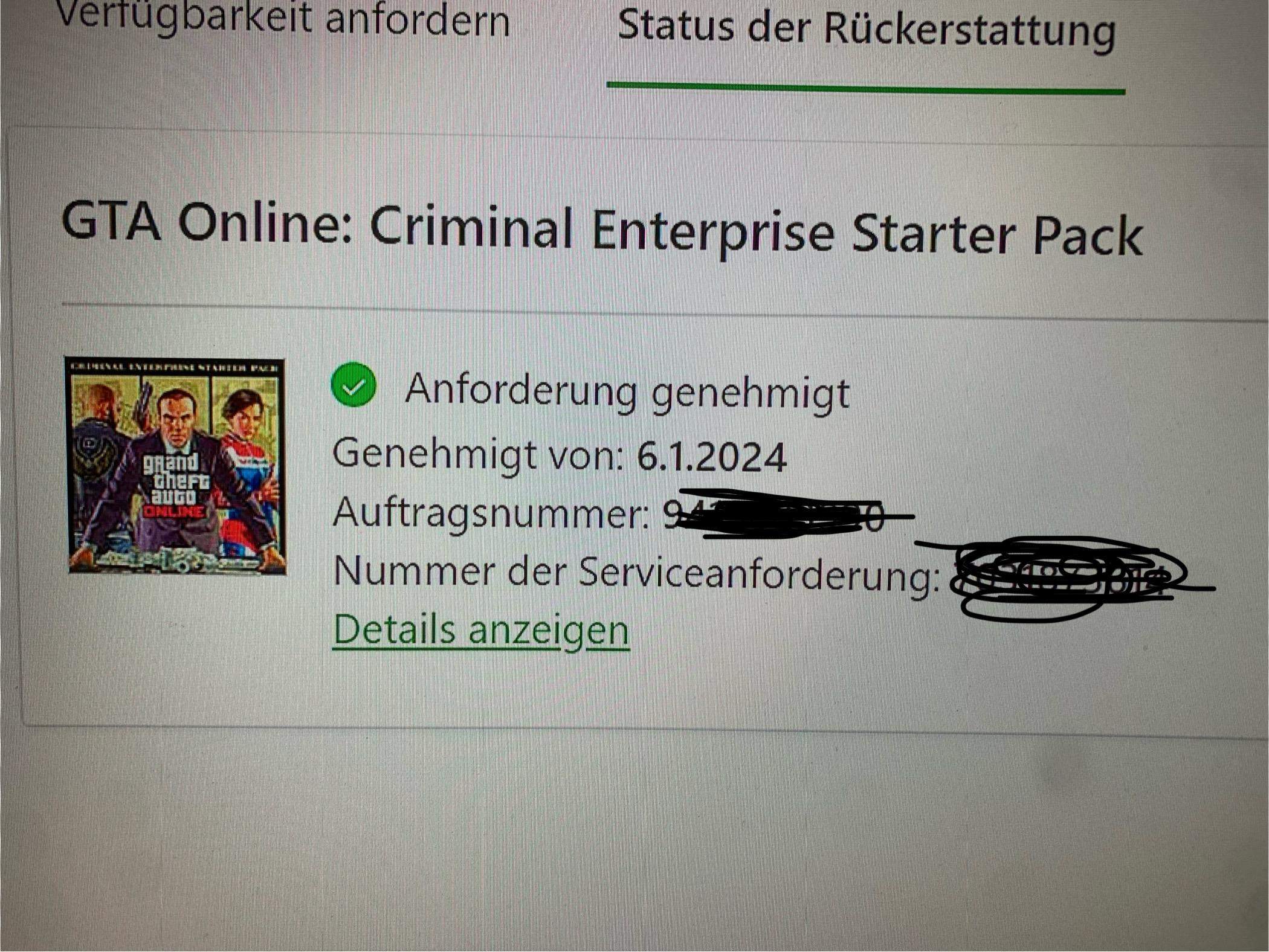 X-Box rückerstattung Geld nicht erhalten? (Microsoft, GTA Online, Xbox ...