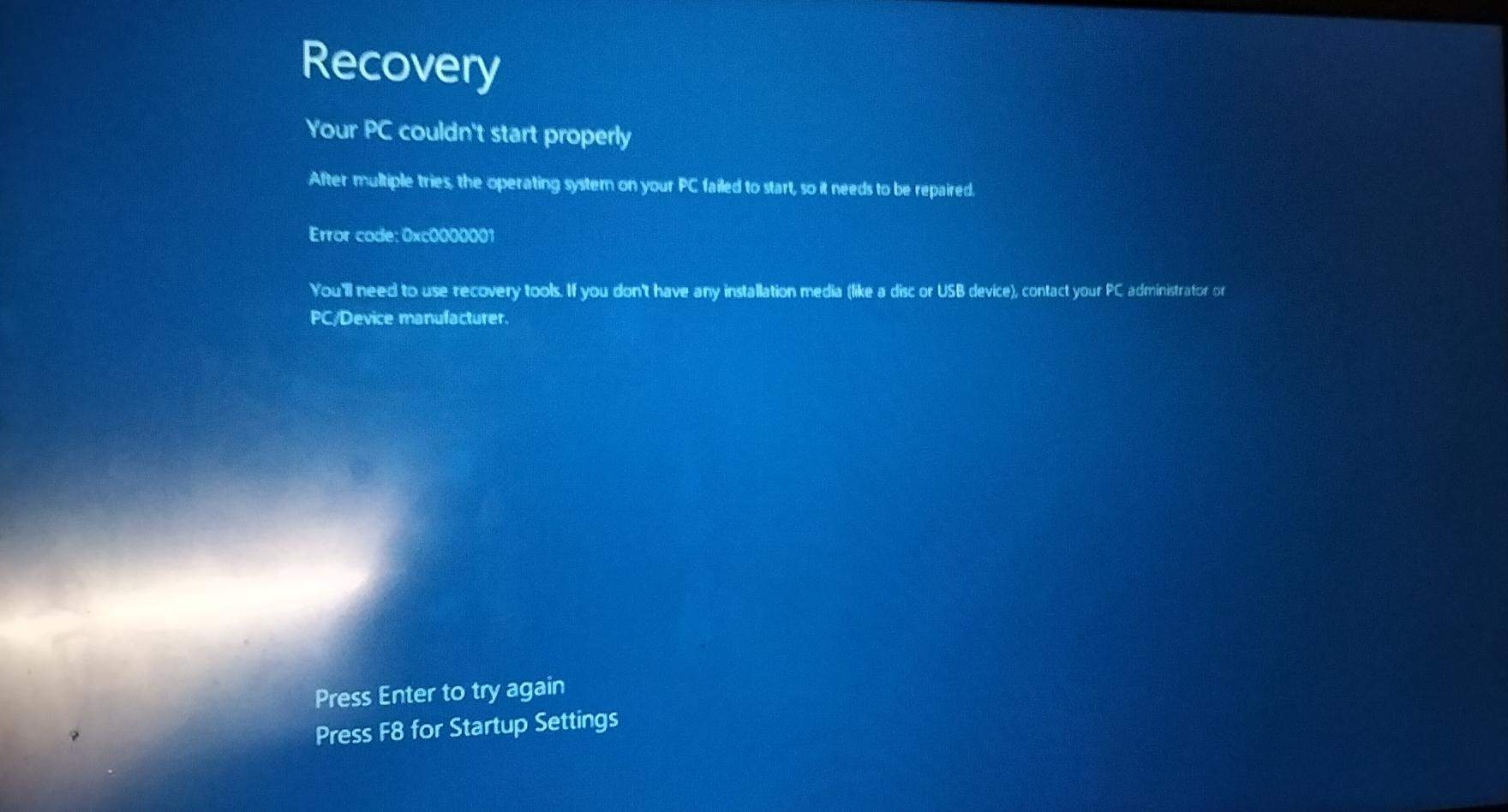Your Pc couldn't start properly? (Windows, Windows 10, Microsoft)
