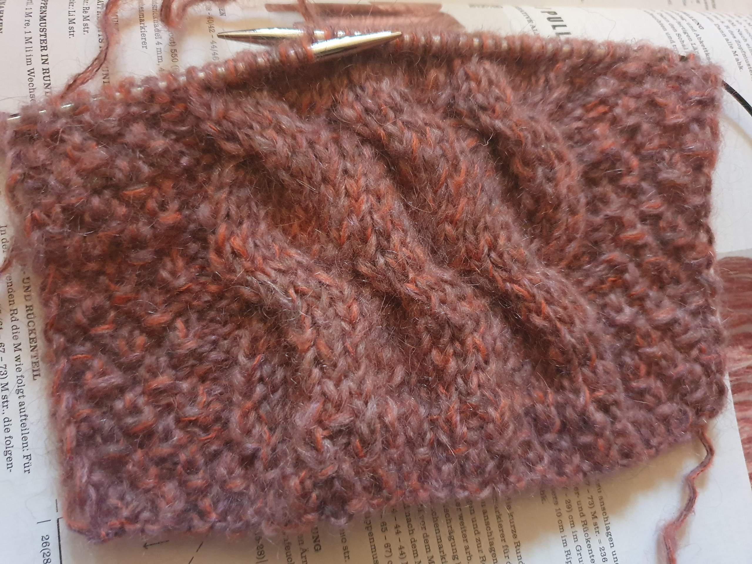 Zopfmuster stricken? (Kleidung, Handarbeit)